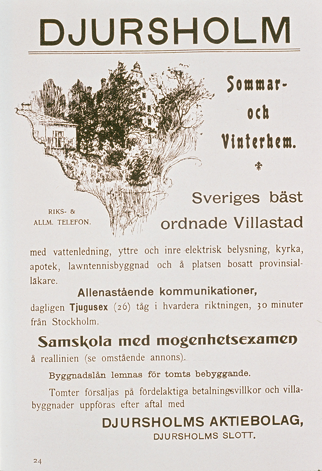 Gamla Stocksund och Mörby - Stockholms läns museum