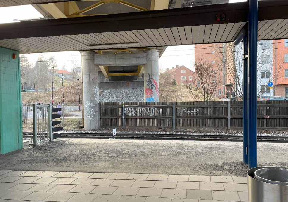 Nu & då på perrongen i Stuvsta - Stockholms läns museum